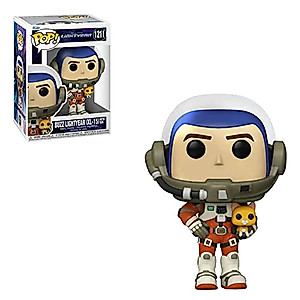 POP Disney Pixar: Lightyear - Buzz Lightyear (XL-15) with Sox Funko Vinyl Figure (Bundled with Compatible Box Protector Case), Multicolored, 3.75 inches