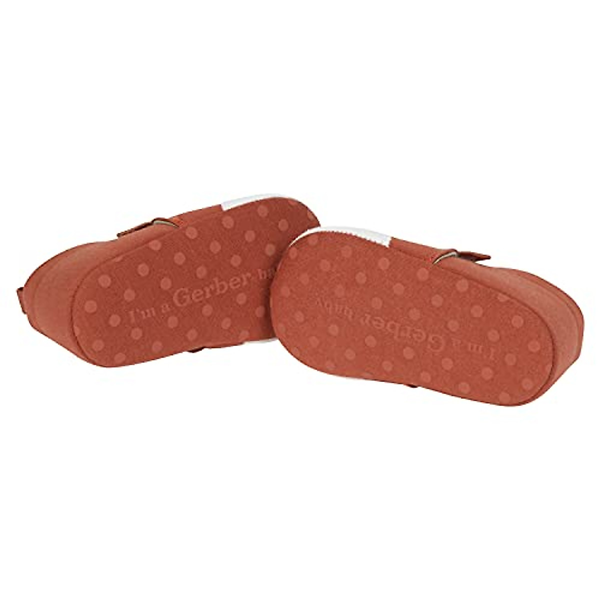 Gerber Baby Moccasins Crib Shoes Newborn Infant Neutral Boys Girls, Fox Orange, 0 3 Months Unisex
