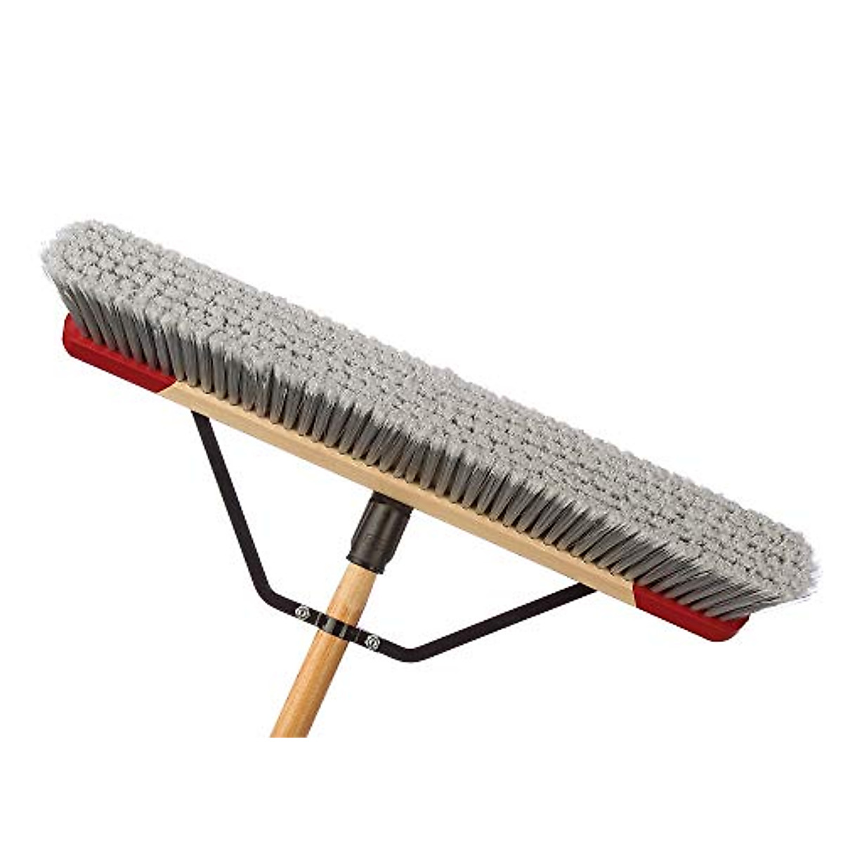 Harper 2224P1 Premium Indoor Smooth-Surface Hardwood 24 in. Push Broom, Brown