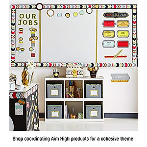 Carson Dellosa Modern Chevron Bulletin Board Borders, 36 Feet of Straight Chevron Classroom Borders for Bulletin Board, White Board, Cork Board, Locker, Classroom Decor, and Modern Office Decor