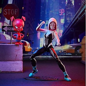 Spider-Man Hasbro Marvel Legends Series Into The Spider-Verse Gwen Stacy 6-inch Collectible Action Figure Toy, with Spider-Ham Mini-Figure
