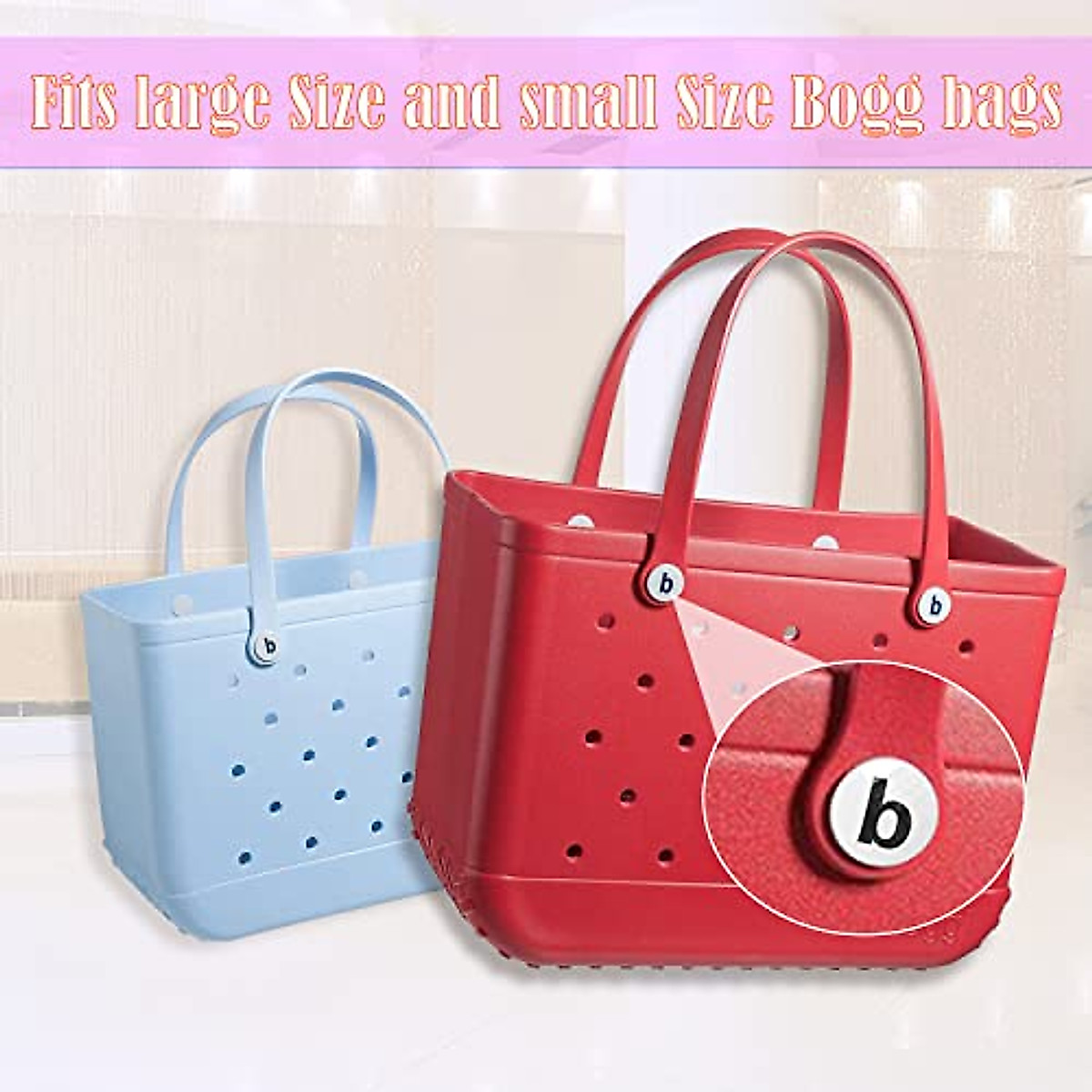 Replacement Rivets for Bogg Bag，4pcs bogg Bag Replacement Buttons，Large Neoprene Tote Bag Straps Standard and Oversized XL Rubber Pool Bag Repair Rivet for Women