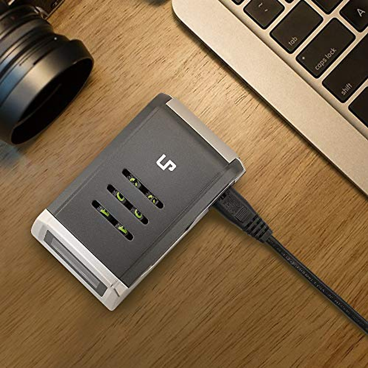 AA AAA Battery Charger Pack, LP 4-Bay Independent Slot LCD Charger & 4-Pack 2300mAh AA & 4-Pack 1000mAh AAA Batteries, Rechargeable Battery for Kids Toys, Remotes, Microphones, Game Controllers & More