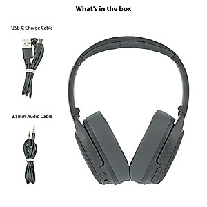 Tablet Bundle: Includes Amazon Fire HD 10 Plus tablet, 10.1", 1080p Full HD, 32 GB (Slate) & Made for Amazon Active Noise Cancelling Bluetooth Headphones (Grey)