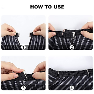 YELEGAI Professional Hair Cutting Cape with Neck Duster Brush, Large Size Salon Hairdresser Cape for Men, Women and Kids(Black With White Stripes)