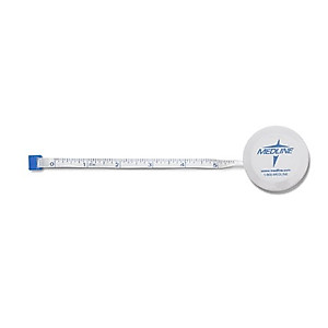 Medline Cloth Measuring Tapes, Retractable, Dual Sided with Inches and Centimeters, Round, 72" (Pack of 6)
