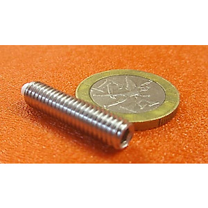 18-8 Stainless Steel Nylon Tip Set Screw M6 × 1 mm x 25 mm Thread Length 5 pcs