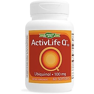 Nature’s Way ActivLife Q10 Ubiquinol 100 mg, 60 softgels