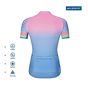 Women's Cycling Jersey Short Sleeve Ladies Cycling Tops Quick Dry Bike Shirts for Women