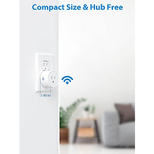 Smart Plug EIGHTREE, Alexa Smart Plugs That Work with Alexa and Google Home, Compatible with SmartThings, Smart Outlet with WiFi Remote Control and Timer Function, 2.4GHz Wi-Fi Only, 4Packs