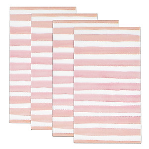 Gift Boutique 100 Pink & White Stripe Guest Napkins 3 Ply Disposable Paper Pack Striped Dinner Hand Napkin for Bathroom Powder Room Holiday Wedding Bridal & Baby Shower Decorative Towels