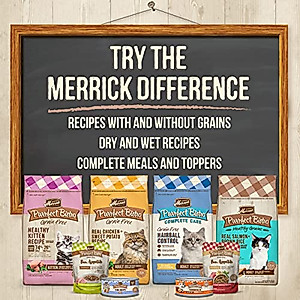 Merrick Purrfect Bistro Grain Free Cat Food, Complete Care Sensitive Stomach Dry Cat Food Recipe - 12 lb. Bag
