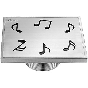 Dawn SSE050504 Seine River Series Square Shower Drain, 5-Inch