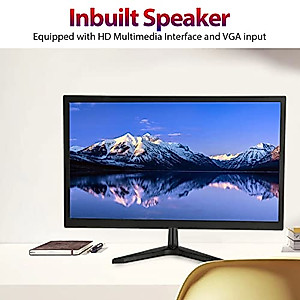 Desktop Monitor, 100‑240V 5ms Response HD VGA Input 23.8 (US Plug)