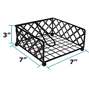 Blue Donuts Lattice Flat Napkin Holder