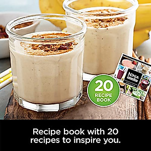 Ninja BN301 Nutri-Blender Plus Compact Personal Blender, 900-Peak-Watt Motor, Silver