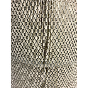 Braden Filtration Dust Collector Filter - Height: 26" OD: 13.84" ID: 9.479" / Cellulose Polyester Blend FR, Open-Open pans - MADE IN USA