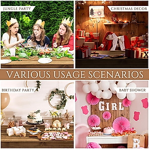 Jecery Wood Grain Tablecloth Backdrop Roll 4.5x100 ft Western Themed Party Backdrop Extra Large Wood Plastic Backdrop Sign for Rustic Wedding Decorations Barn Themed Birthday Decor (Brown)