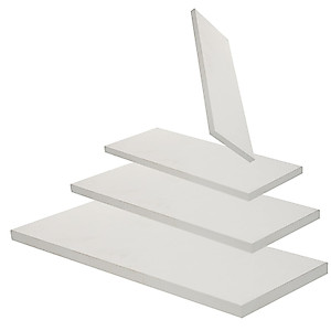 WATIIFUFU 1 Set Wall Bracket Shower Shelves Bathroom Floating Shelf Floating Bookshelves Corner Wall Shelf Bookshelf Wall Mount Modern Floating Shelf Storage Rack Wood White Wall-Mounted