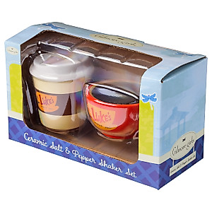 Silver Buffalo Gilmore Girls Latte Mug Ceramic Salt and Pepper Shaker