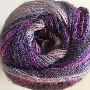 (1) 100 Gram Angora Active Twilight Haze #57796 Purple Pink Lilac Grey Sport Weight Yarn, 546 Yards
