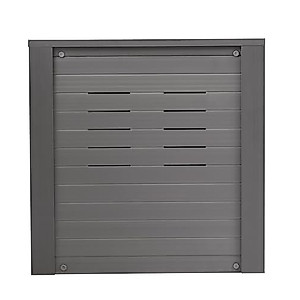 New Age Pet ECOFLEX 48-Inch Mojave Reptile Lounge in Grey- Durable Wood Plastic Composite Habitat with Vented Side Panels, Removable Sliding Glass Doors & Lock, Easy Assembly