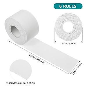 FOMIYES 6 Rolls Tape Muscle Tape Ankle Tape Injury wrap Athletic Trainer Tape Gymnastics Tape for Hands Knee Tape Trans Tape Tape Tapes Sliced Cotton Accessories
