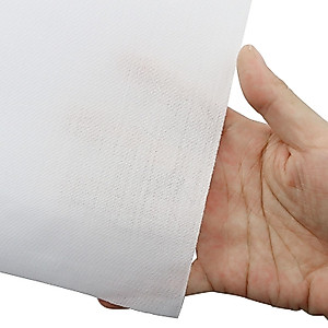 XGNG White T-Shirt Blouses Dress Collars DIY Craft Supplies Woven Cotton Iron-On Fusible Interfacing