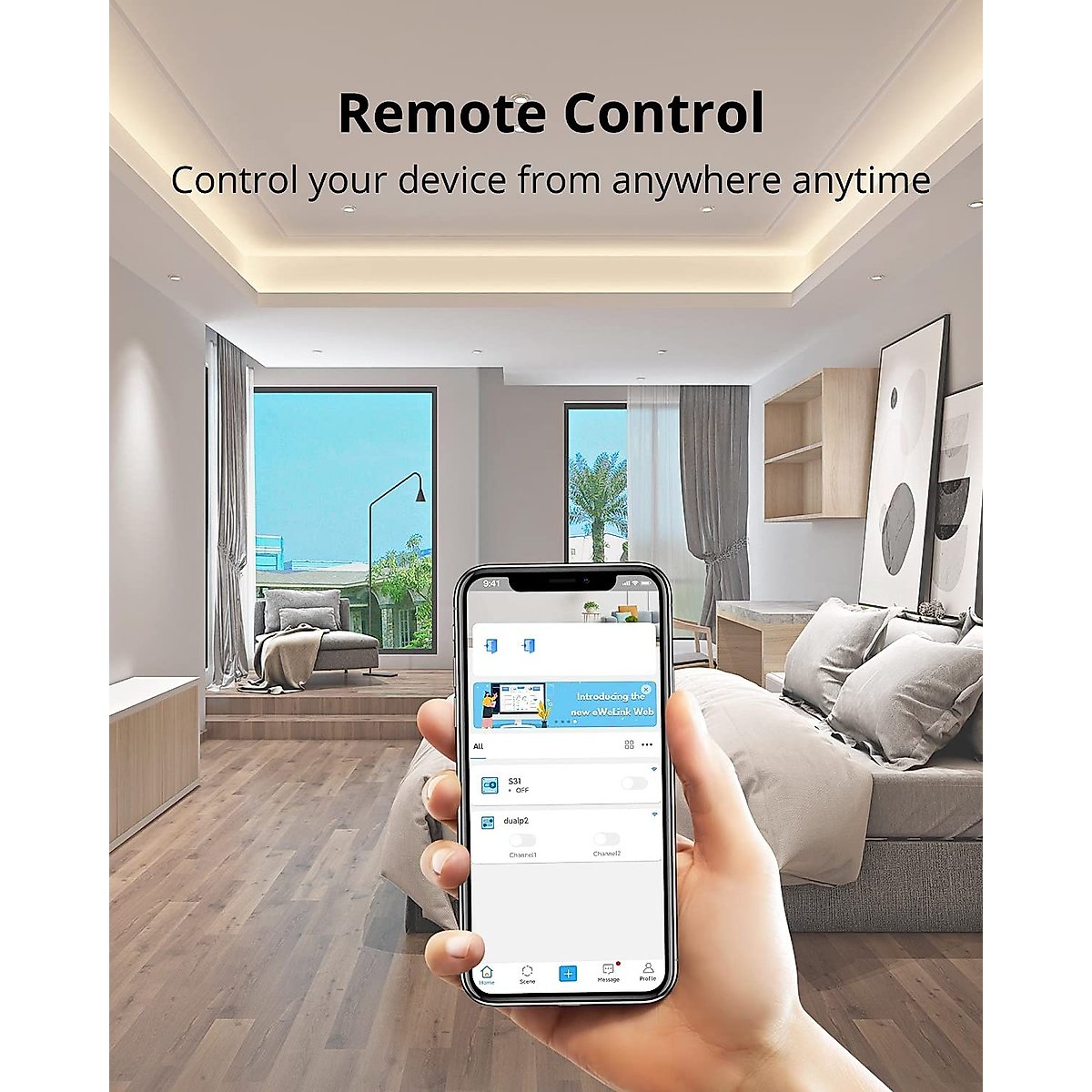 SONOFF S31 WiFi Smart Plug with Energy Monitoring, 15A Smart Outlet Socket ETL Certified, Work with Alexa & Google Home Assistant, IFTTT Supporting, 2.4 Ghz WiFi Only (1-Pack)