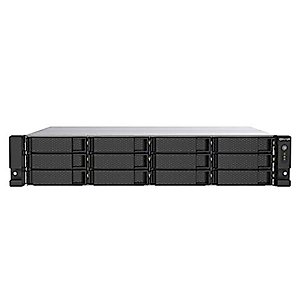 QNAP TS-1253DU-RP 12 Bay Rackmount NAS with Two 2.5GbE Ports, Redundant PSU