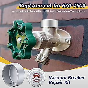 Ceoighe Vacuum Breaker Repair Kit Replacement for 630-7500, Compatible with Prier 400 and 500 Series Anti Siphon Wall Hydrants, Vacuum Breaker Service Parts Kit for Outdoor Faucet