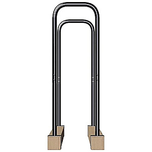 Landmann 82800 Lumberjack Series Adjustable Log Rack, Black