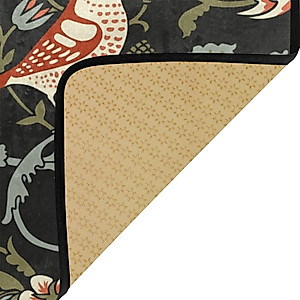 WIHVE Kitchen Mat William Morris Vintage Flowers Floor Mat Waterproof Non-Slip Standing Mat Comfort Floor Mat Rug for Home,Office,Sink,Laundry,Desk