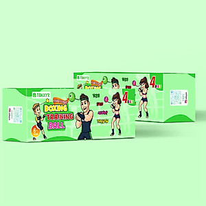 TEKXYZ Boxing Ball Family Pack, 2 Adjustable Headbands + 2 Novice Balls + 1 Veteran Ball + 1 Boxer Ball and More