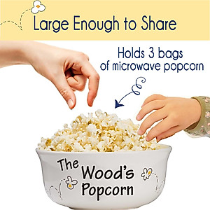 My Bambino Personalized Ceramic Popcorn Bowl