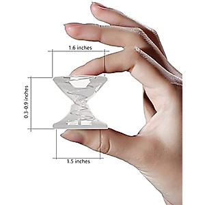 MOKKI Universal Phone Crip,Cell Phone Finger Holder Stand for Smartphone and Tablet -（4 Pack） White Rose Gold Heart Purple Black Pink