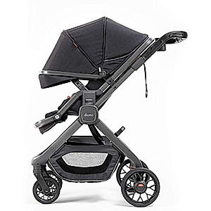 Diono Quantum2 3-in-1 Multi-Mode Stroller for Baby, Infant, Toddler Stroller, Car Seat Compatible, Adaptors Included, Compact Fold, XL Storage Basket, Black Cube