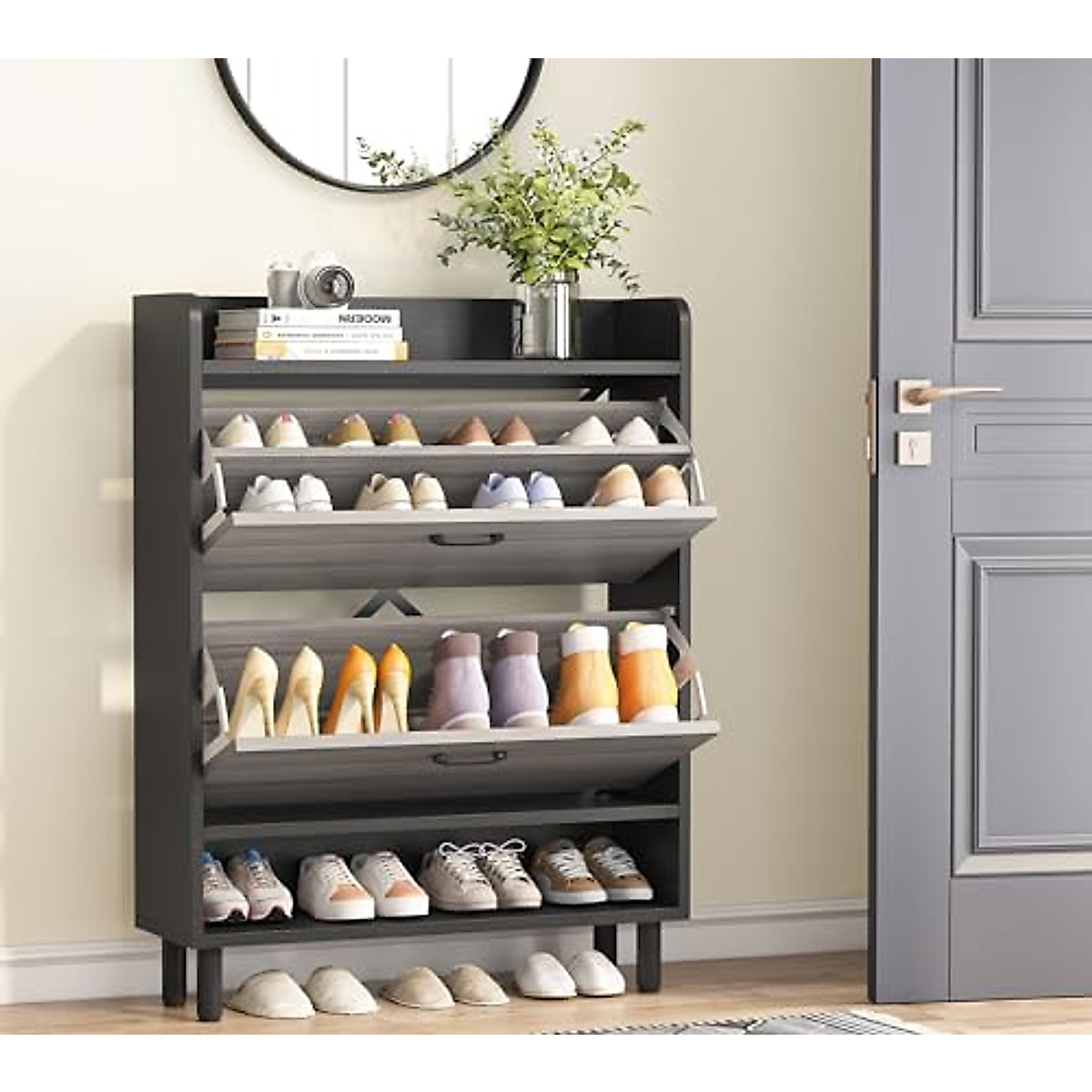 LITTLE TREE Entryway Shoe Storage Cabinet