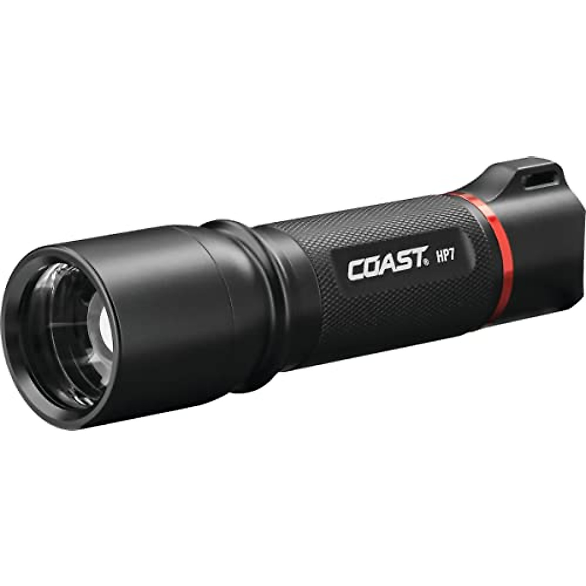 COAST® HP7 650 Lumen Focusing LED Flashlight with SLIDE FOCUS® and BEAM LOCK®, Black