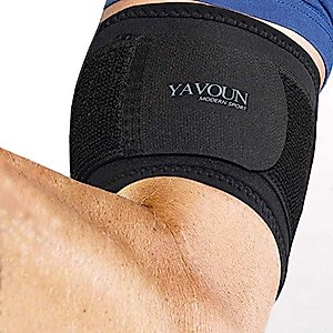 Tendonitis - Bicep ＆ Tricep Compression Sleeve/Wrap - Tricep Tendonitis, Bicep Tendonitis - Pain Relief for Bicep and Triceps Muscle Strains, Compression Arm Support (Black, 8.3" - 13.7" × W 3.93")