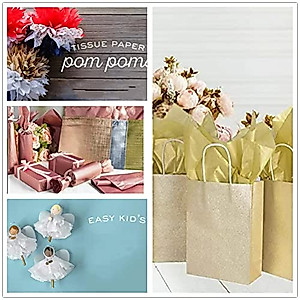 MORANTI Rose Gold Marble Pattern Bulk Tissue Paper Gift Wrap 25 Sheets 19.7" x 27.5" for Birthday Wedding Graduate Gift Bags Holiday Party Wrapping Gift Tissue Paper