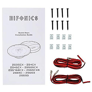 Hifonics 2 ZS693 6x9 800 Watt Car Audio Coaxial Speakers+2 6.5" 600w Speakers