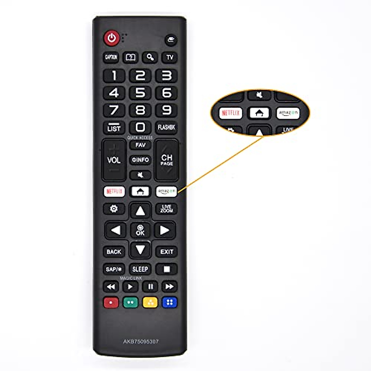 Universal Remote Control for LG Smart TV Remote Control Compatible with All LG Smart TV LCD LED 3D AKB75375604 AKB75095307 AKB75675304 AKB74915305