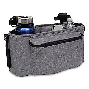 Jeep Parent Organizer for Wrangler Stroller Wagon by Delta Children (Works with Jeep Wrangler Stroller Wagon #60001), Grey