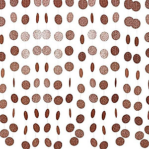 Class of 2022 Banner and Graduation Circle Dots Garland Rose Gold Glitter - Graduation Party Decorations 2022 Rose Gold,Graduation Decorations for Girls,Rose Gold Graduation Banner 2022