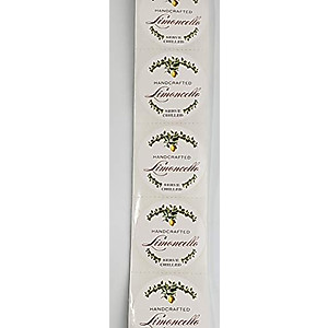 LIMONCELLO LABELS, Garland Style, 2" ROUND CIRCLE - 12 / PKG