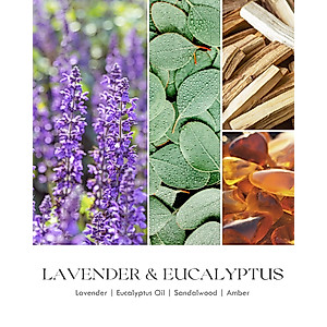 AOOVOO Lavender Scented Candles for Women - Aromatherapy Candle with Crystals Inside, 7oz Soy Candles for Home Scented, Christmas Birthday Gifts Candle for Women Mom