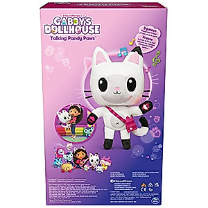 Gabby's Dollhouse, 13-inch Talking Pandy Paws Plush Toy with Lights, Music and 10 Sounds and Phrases
