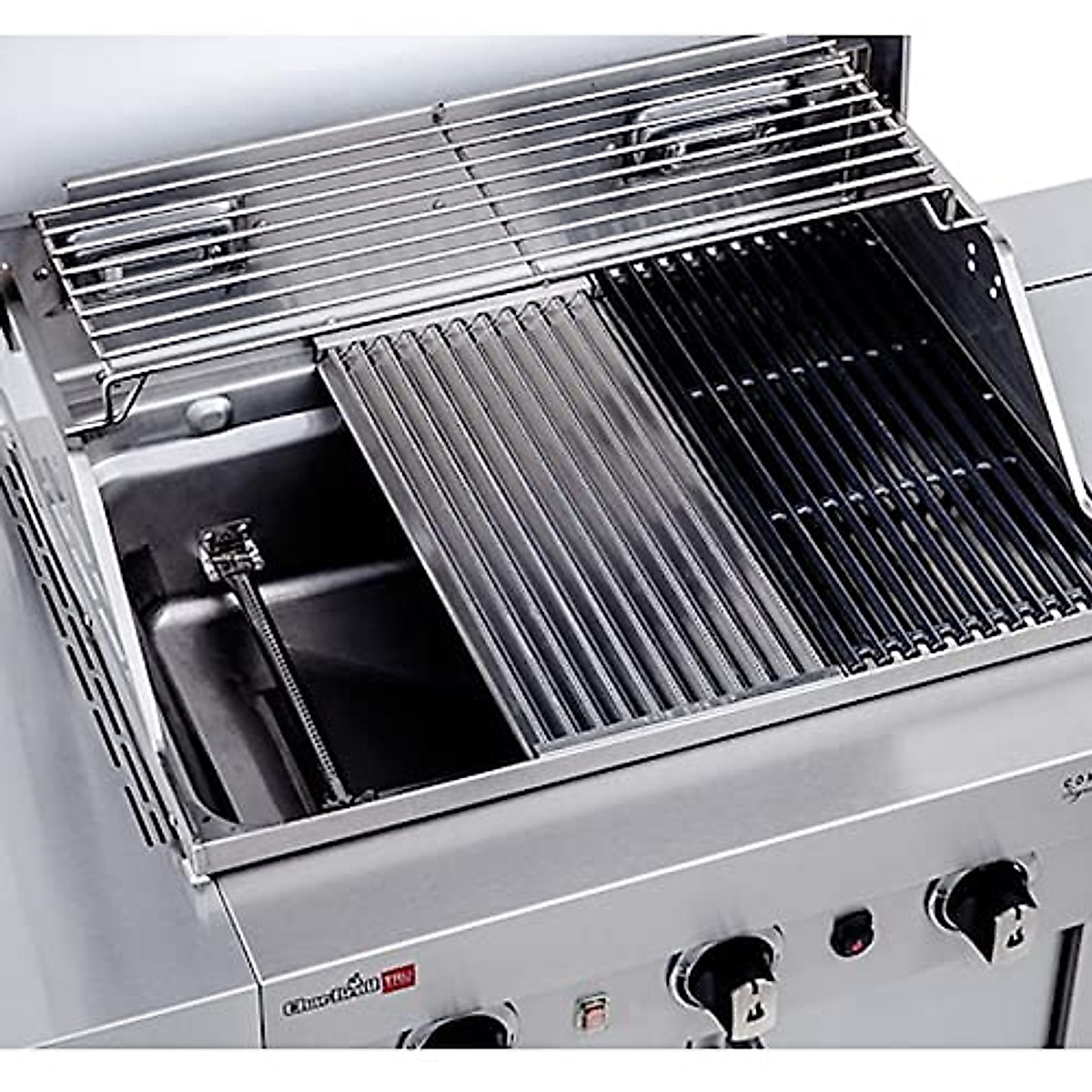 BBQ Future 18 7/16" Grill Grate Replacement Part for Charbroil Tru-Infrared 2 Burners Gas Grill 463241013 463270613 463246909 463270615 463273614 and More, 2 Pack Stamped Stainless Steel Emitter