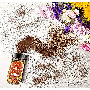 Bulk Wildflower Seed Shaker - Bird & Butterfly Garden Seed Mix | Bulk 180,000+ Seeds of Annual & Perennia l Hummingbird, Flower Seeds for Planting | No Messy Bags or Packets | 8 Ounce